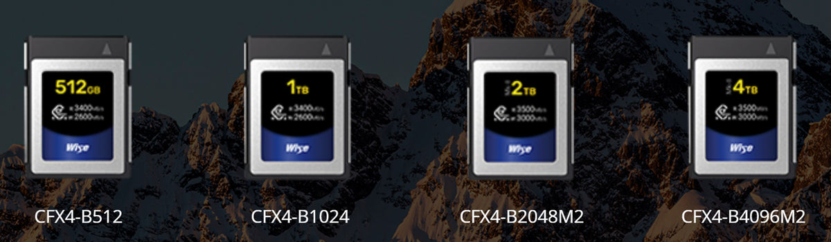 Wise Advance CFX4 CFexpress 4.0 Type B 記憶卡 (512GB, 1TB, 2TB, 4TB ...