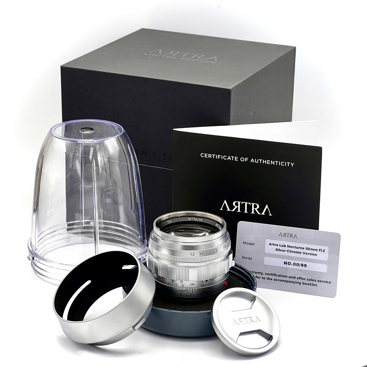 ARTRA LAB 50mm F1.2 NOCTURNE Silver Chrome for Leica M-Mount(Limited E ...
